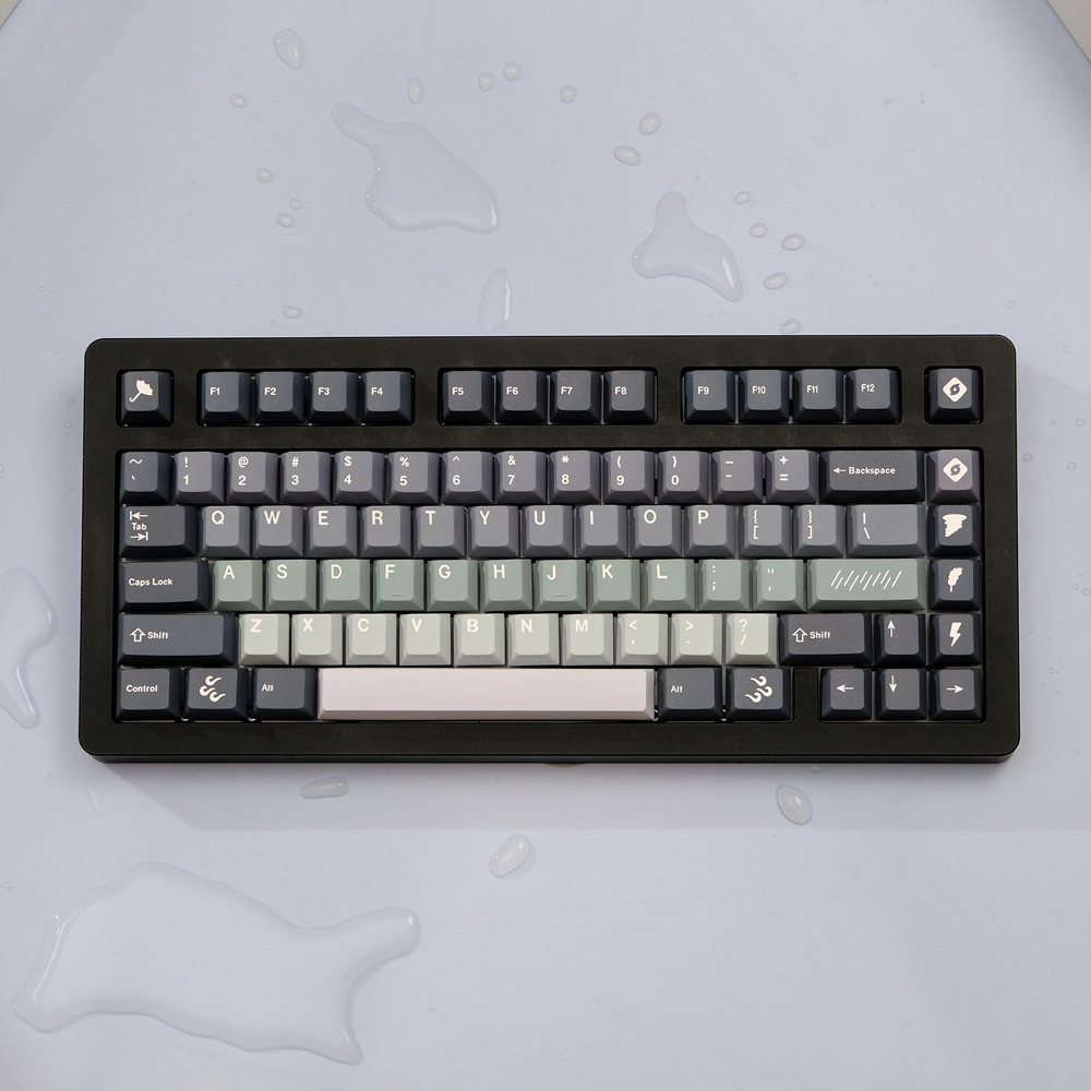 136 คีย์ GMK Storm Keycaps โปรไฟล์เชอร์รี่ PBT Dye Sublimation Keycap ...