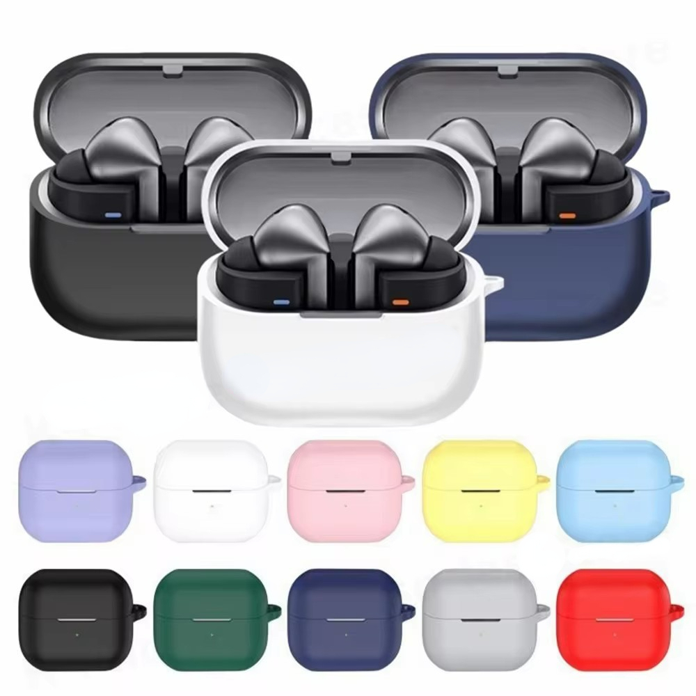 นุ่มเกาหลี Simple พร้อมพวงกุญแจสําหรับ Samsung Galaxy Buds3 FE 3Pro ...