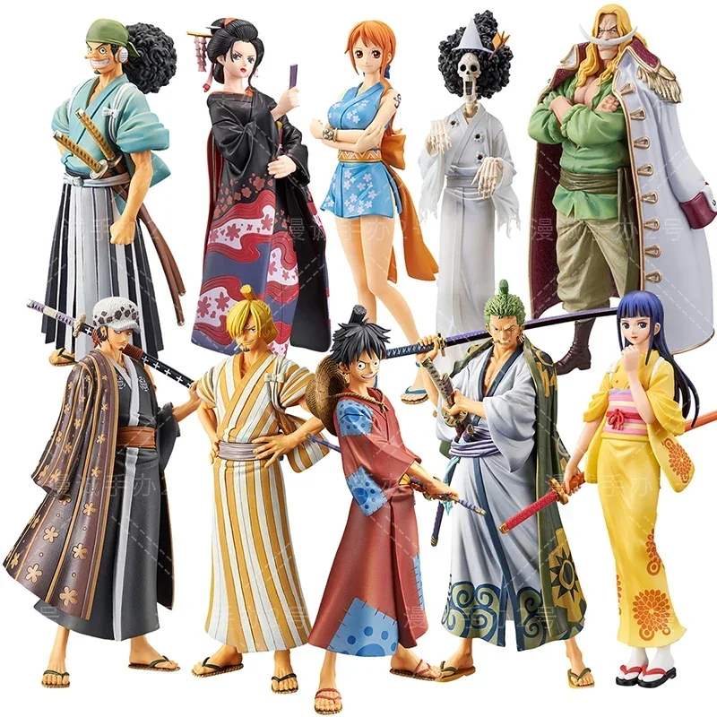 18 ซม.One Piece อะนิเมะรูป Luffy Zoro Chopper Nami Action Figure Land ...