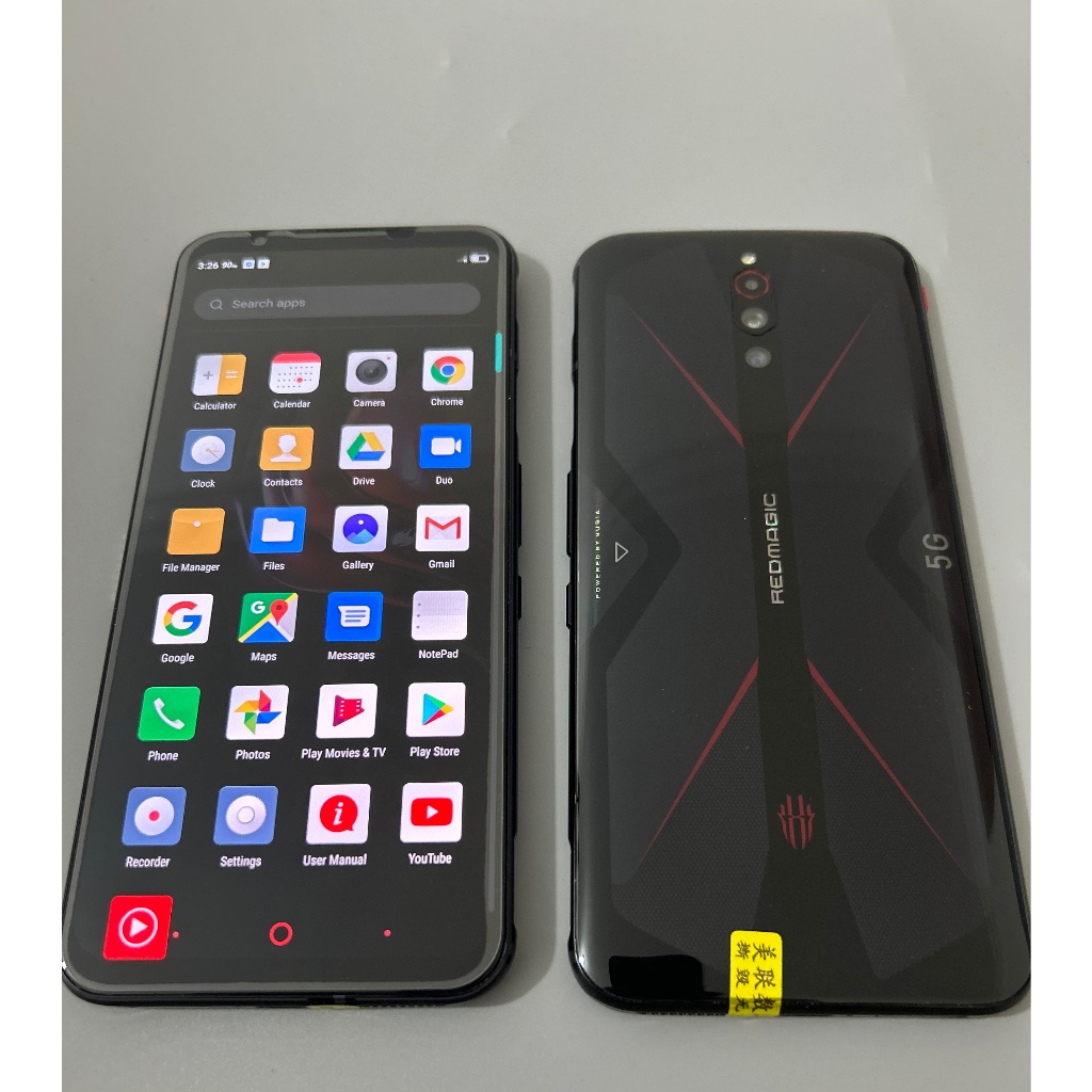 Global Rom Red Magic 5G โทรศัพท์สําหรับเล่นเกม 128GB โทรศัพท์เกม 12 ...