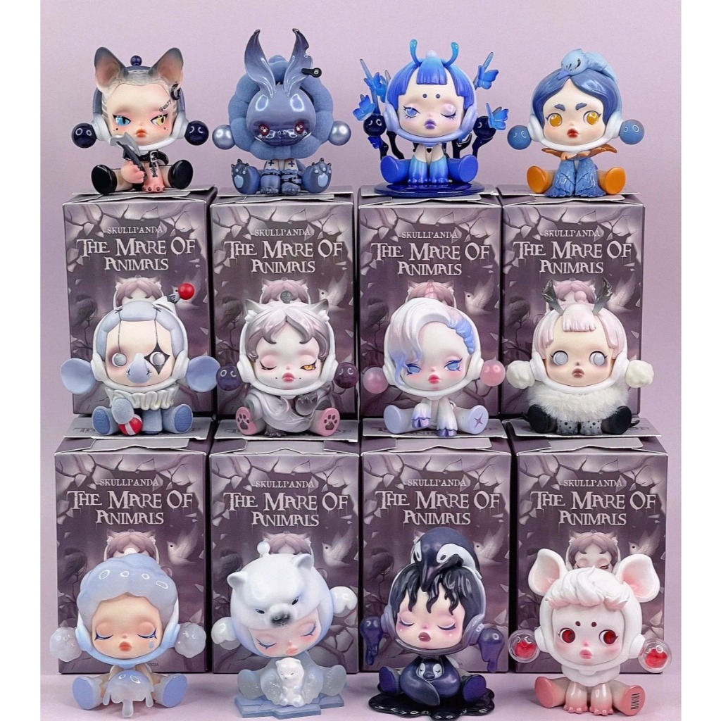 [ของแท้]POPMART skullpanda The Mare Of Animals Series Mystery BLIND BOX ...