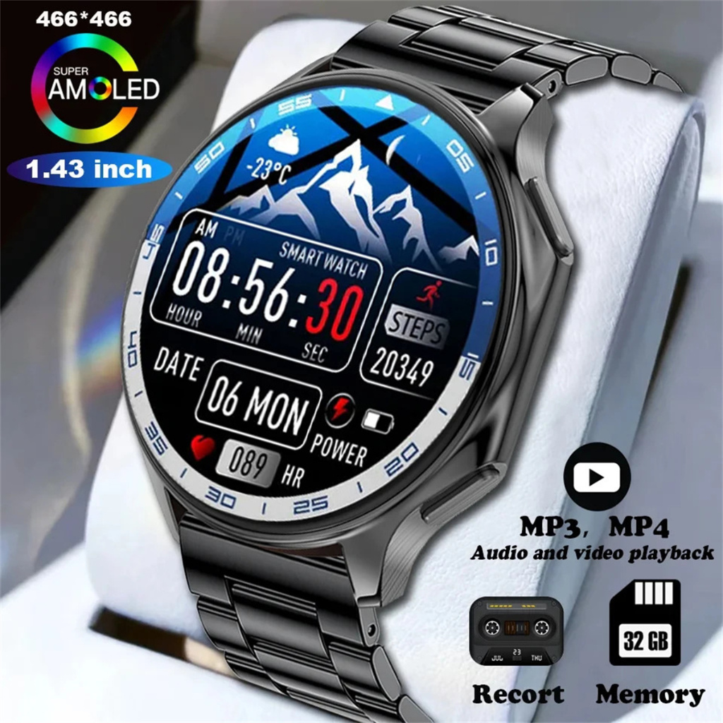 Dt Watch X สมาร์ทวอทช์ 1.43 "AMOLED GPS Trajectory เข็มทิศบลูทูธโทร ...