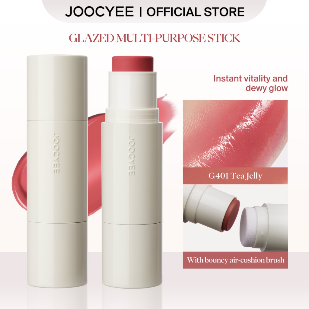 Jooyee GLAZED MULTI-PURPOSE STICK บลัชออนธรรมชาติติดทนนานสําหรับริมฝีปากและแก้ม | Shopee Thailand