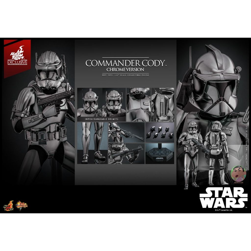 Hot Toys MMS734 STAR WARS III : ROTS – COMMANDER CODY (CHROME VERSION ...