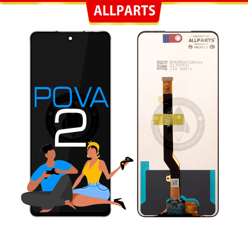 Display จอ ทัช สำหรับ Tecno Pova 2 LCD หน้าจอ พร้อมทัชสกรีน LE7 LE7n ...