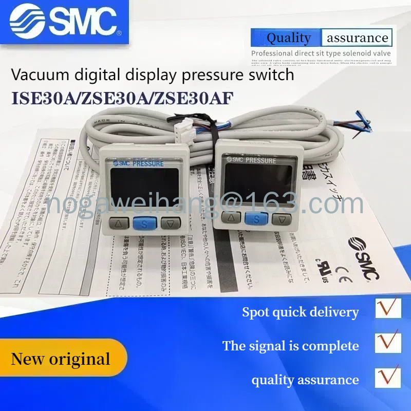 Smc สวิตช์แรงดันจอแสดงผลดิจิตอล ISE30A/ZSE30AF-01-NL/P/A/C/ML เครื่อง ...