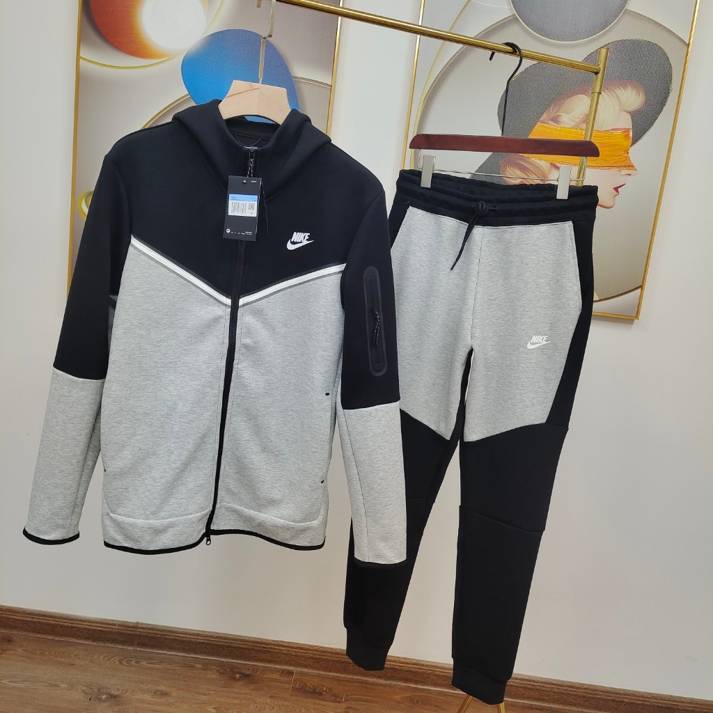 N DRILL TECH FLEECE เสื้อสูทแขนยาวสไตล์เรโทรสีเทาสีดํา | Shopee Thailand