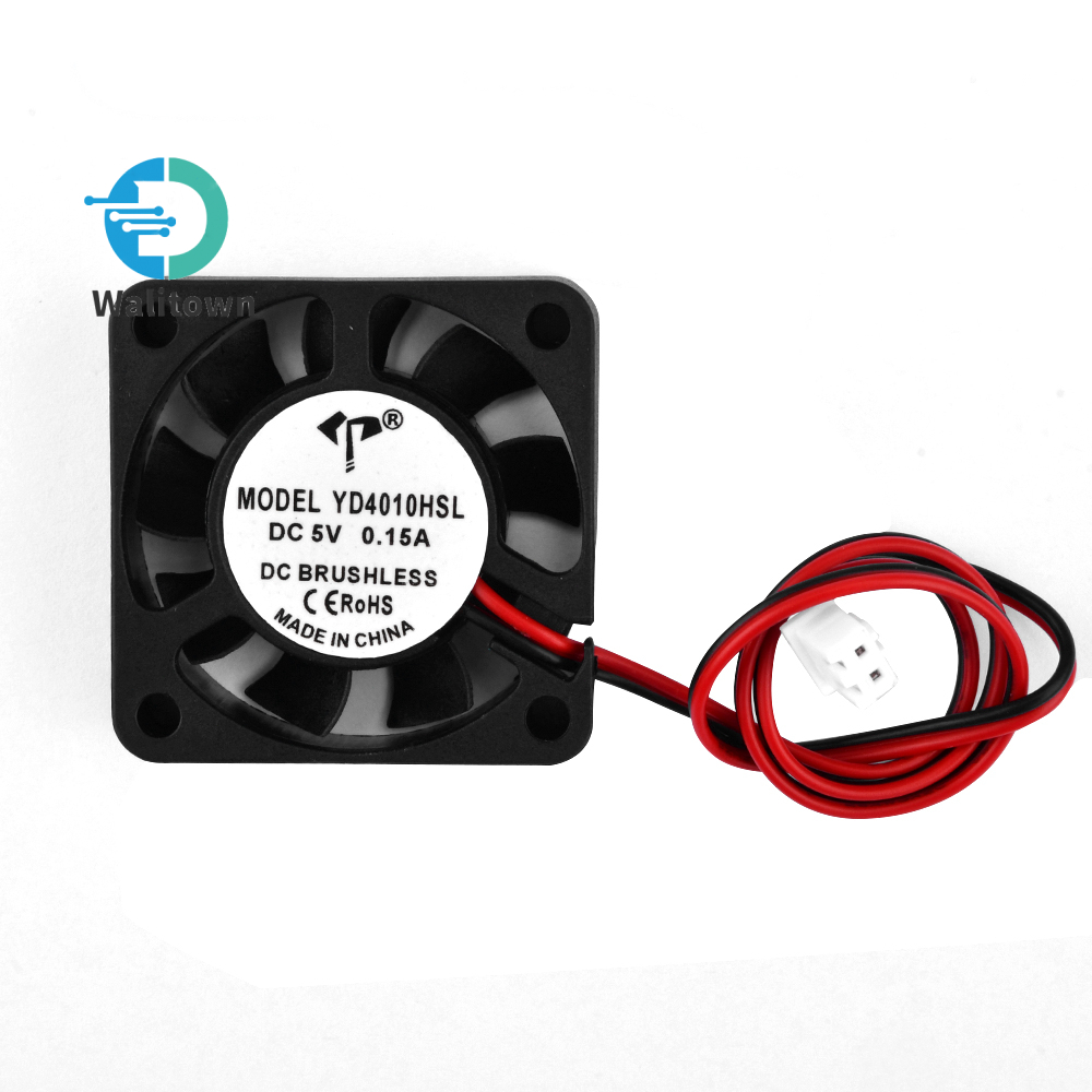 Dc4010 40 มม. 5V/12V/ 24V 0.1-0.2A พัดลมระบายความร้อนเงียบ 2 สาย DC พัด ...