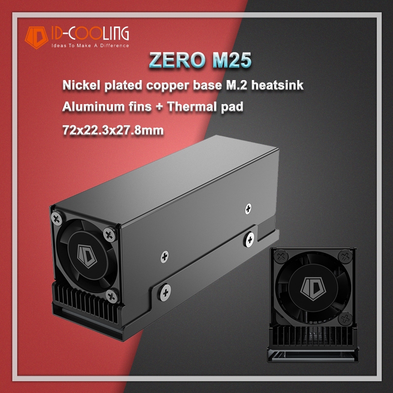 Id-cooling ZERO M25 M.2 2280 Solid State Cooler การนําความร้อน NVME HDD ...