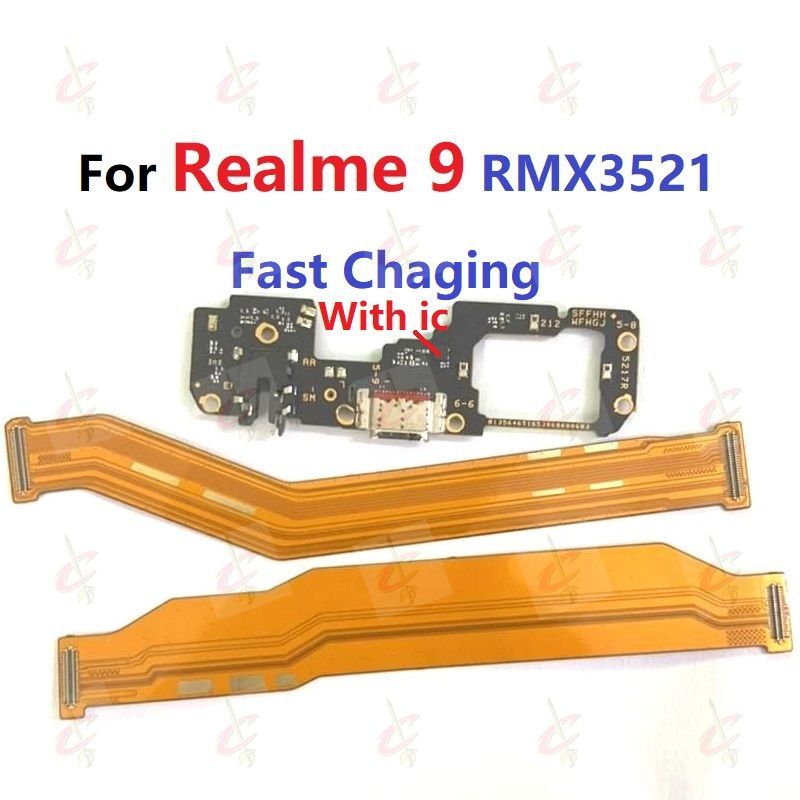 บอร์ดชาร์จ flex สําหรับ Realme 9 RMX3521 Main borad เมนบอร์ด flex ...