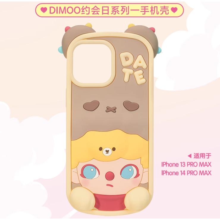 Popmart DIMOO Dating Day Series เคสโทรศัพท์ IPhone14/13 Pro Max เคส ...