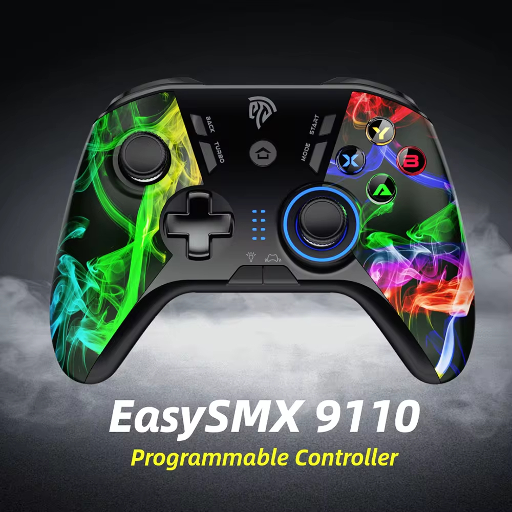 Easysmx 9110 ไร้สายGamepad 2.4G USB Gaming Controllerใช้งานร่วมกับPC/PS3/Android TV,ชาร์จ ...