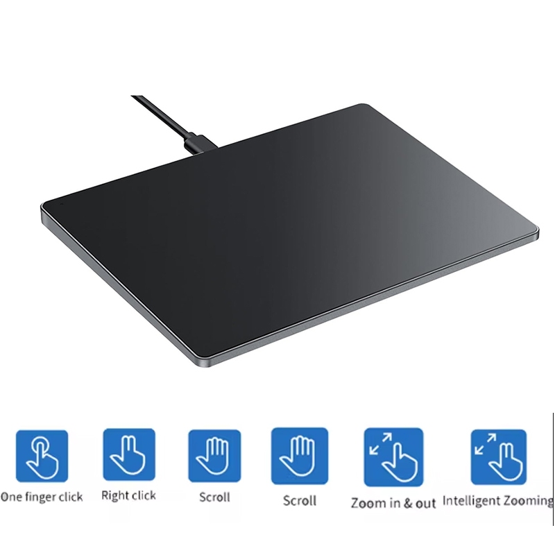 Usb Wired Multi-Touch Trackpad Slim AluminiumTouchpad Mouse สําหรับ ...