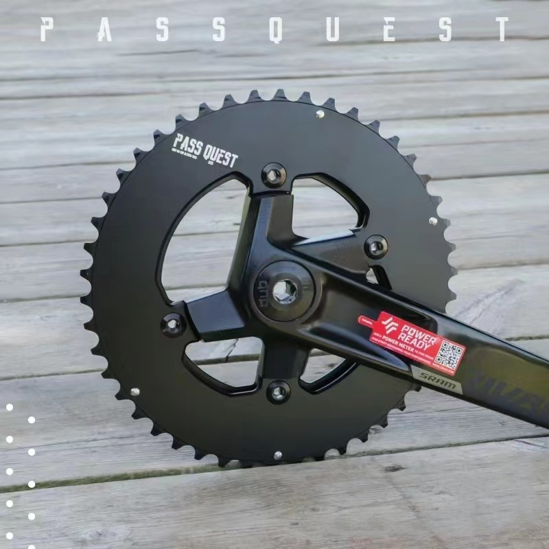 PASS QUEST Chainring 2X for Sram RIVAL 107BCD Chain ring AERO Road bike Gravel bike 11-12s AXS ...