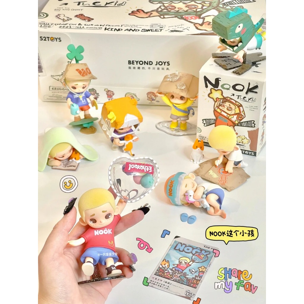 [ของแท้]52toys NOOK V1 The Kid Series BLIND BOX art toy กล่องสุ่ม ...
