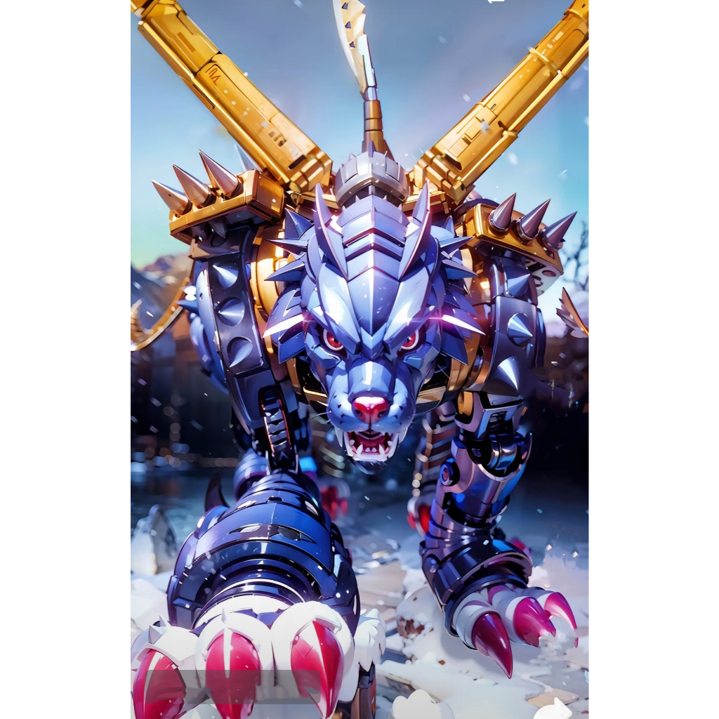 Digimon Steel Garulu Garulu Beast Digital Tyrannosaurus Anime ...