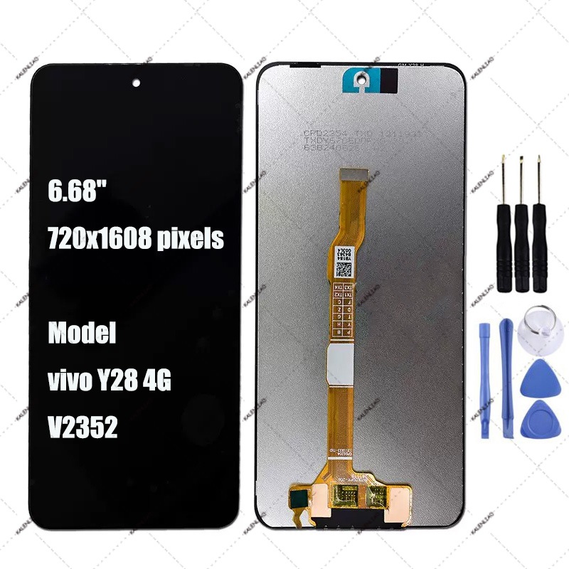 สําหรับ vivo Y18 Y28 Y38 Y58 Y17S Y36 5G 4G จอแสดงผล LCD Touch Screen Digitizer Assembly ...