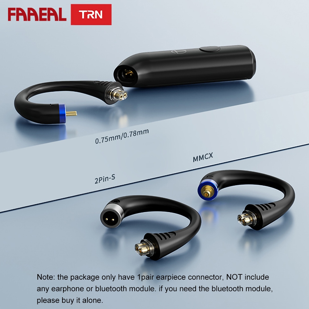 Faaeal TRN BT20 Pro หูฟังตัวเชื่อมต่อ 0.75/0.78/2Pin S/MMCX หูฟังไร้สายบลูทูธอุปกรณ์เสริมสําหรับ ...