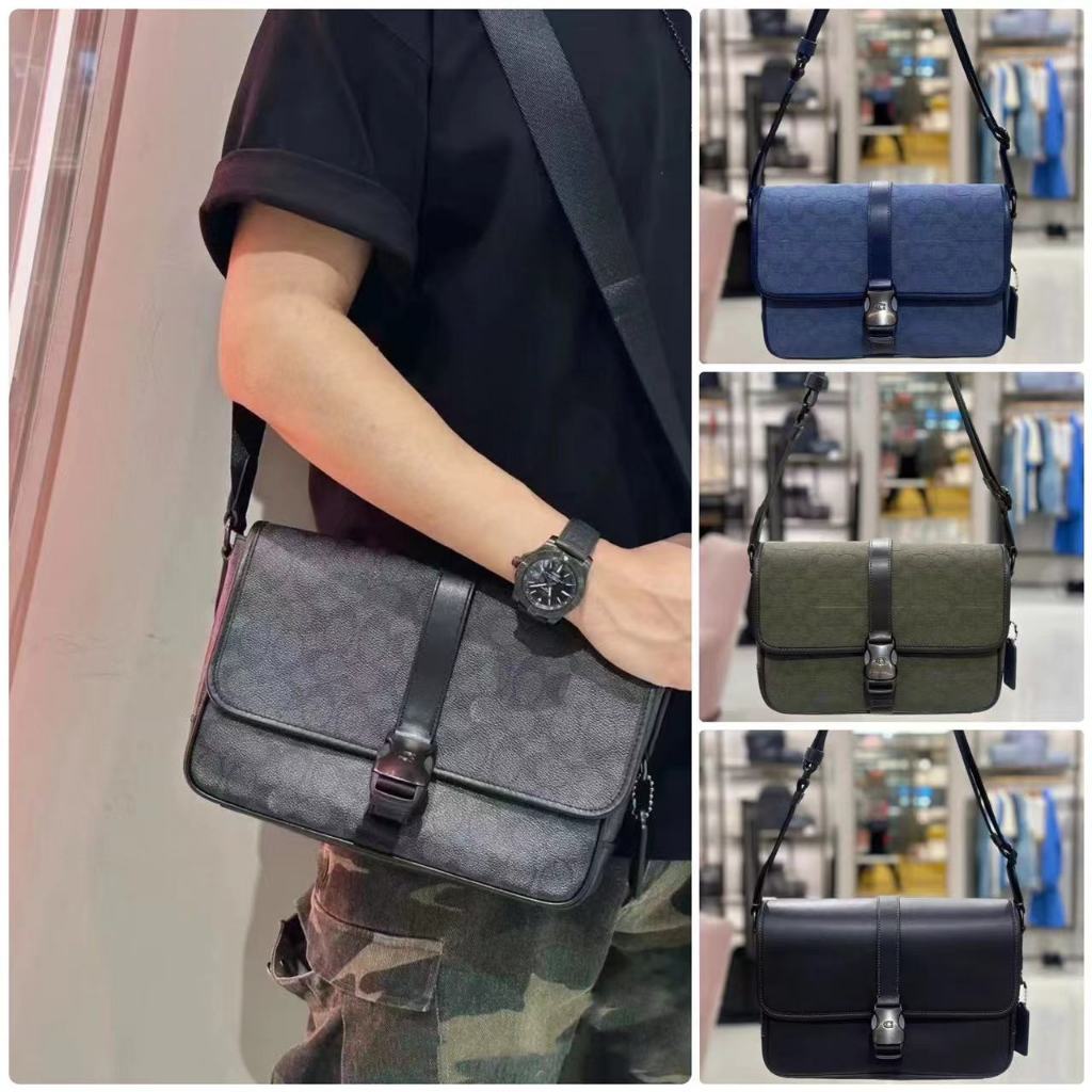 ของแท้ 100% COACH Mens Bag New Style Mens Messenger Bag Shoulder Bag ...