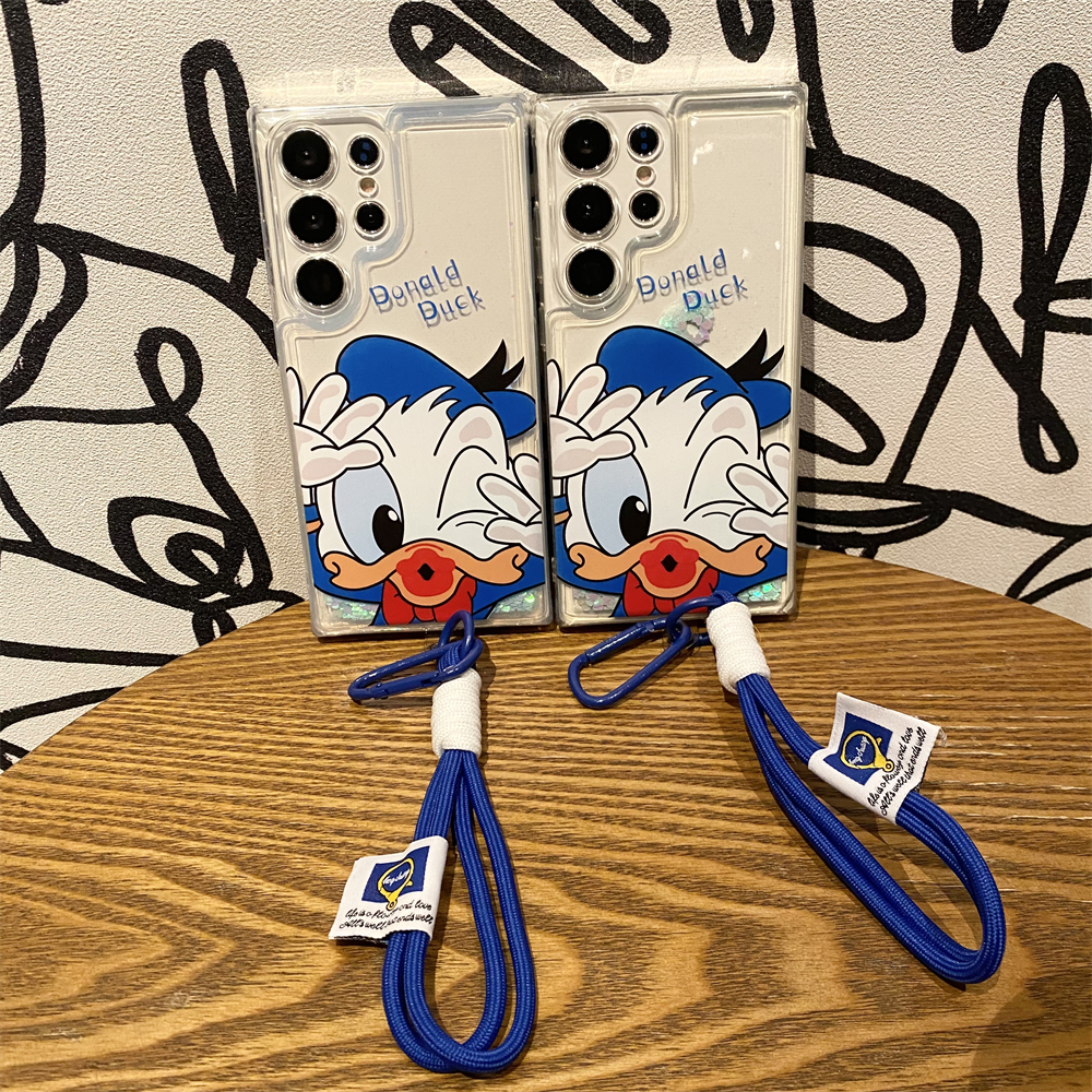 แวววาว ทรายดูด การ์ตูนน่ารัก Donald Duck เคส Samsung Galaxy S24 Ultra ...