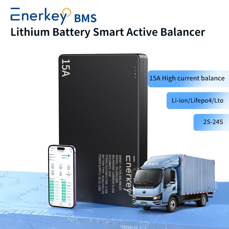 EnerKey 15A smart Active Balancer 2S—24S Li-ion Lifepo4 Lithium Battery ...