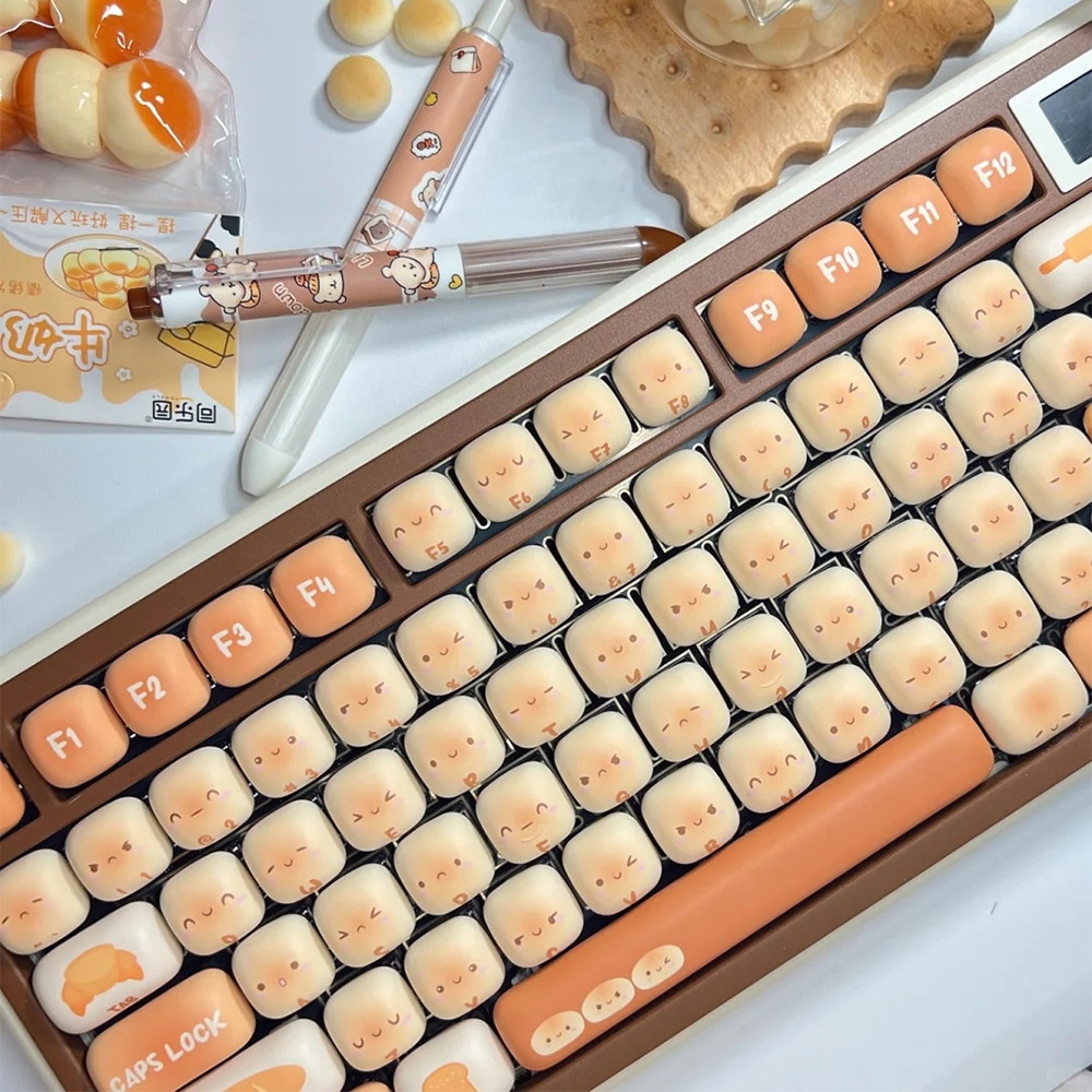 Akko Bread Paradise Keycap MOG Profile 139 คีย์ PBT ห้าด้าน Dye ...
