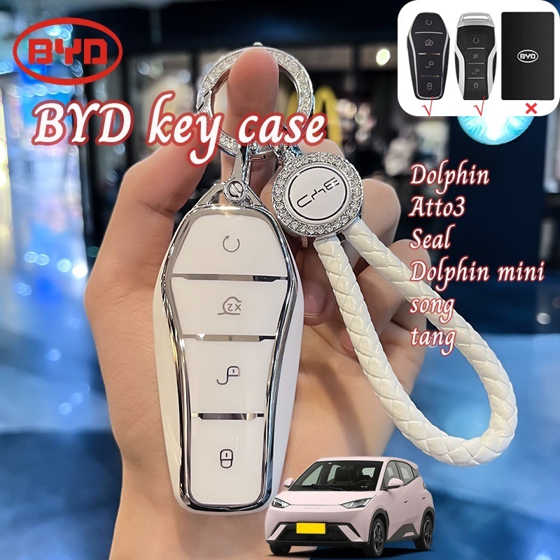 Tpu รถ Remote Key Case ฝาครอบ Fob สําหรับ BYD Dolphin/Atto3/Seal ...