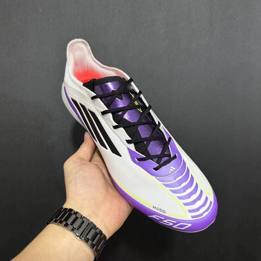 รองเท้าฟุตบอล Messi f50 FG รองเท้าผ้าใบผู้ชายถักกลางแจ้ง กันลื่นและทน ...
