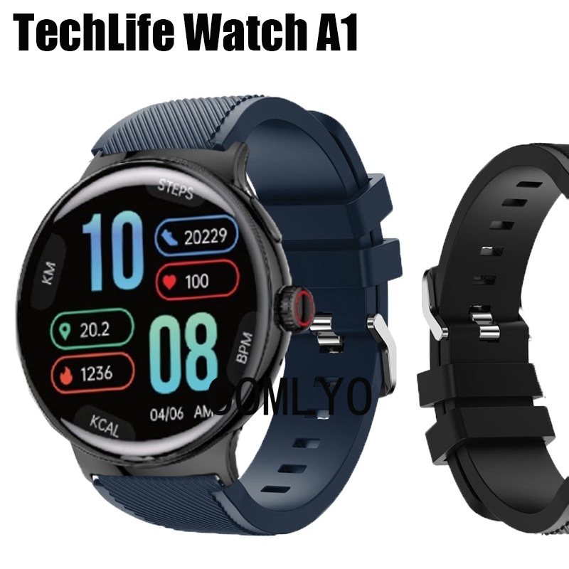 สําหรับ TechLife watch A1 SmartWatch สายซิลิโคน Soft Band กีฬาผู้หญิง ...