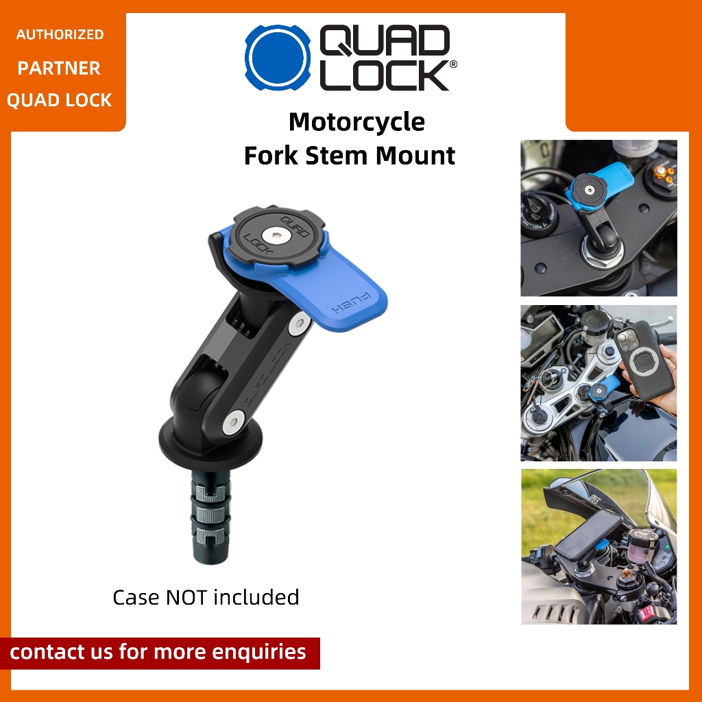 Quad Lock Motorcycle Fork Stem Mounts Motor cycle Bike Mount ที่วาง ...