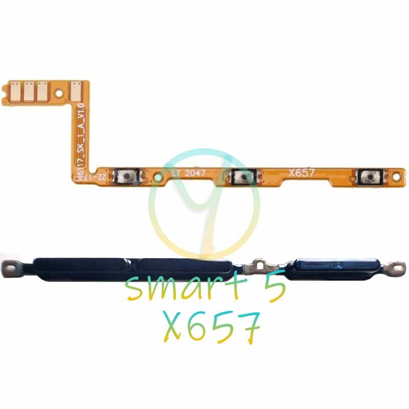 Power Volume Flex Cable สําหรับ Infinix Smart 5 X657 สวิตช์ปุ่มเปิด/ปิด ...