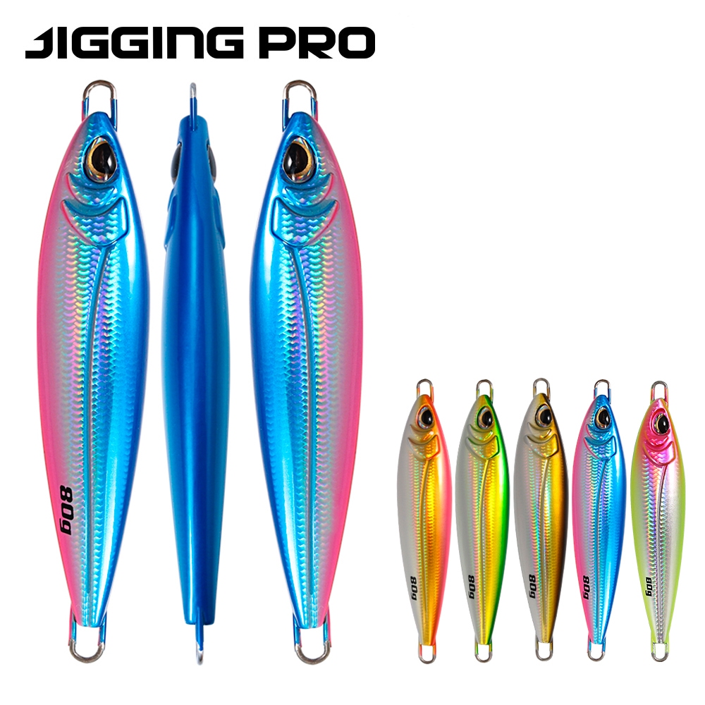 JIGGING PRO 18g 28g 40g 60g 80g Long Casting Metal Jigs Micro Slow ...