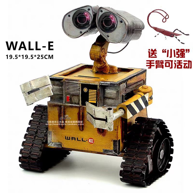 Wall-e Robot Wally Retro Iron Model ของขวัญกระปุกออมสินสร้างสรรค์ ...