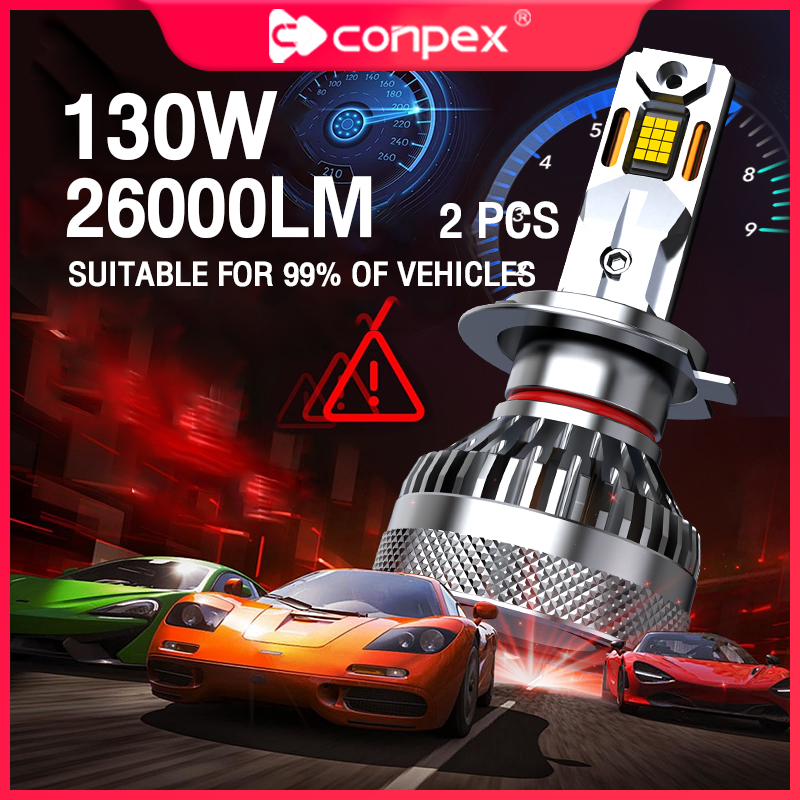 CONPEX LED M8 PRO ไฟหน้ารถยนต์ LED 130W 26000LM Car headlights led ...