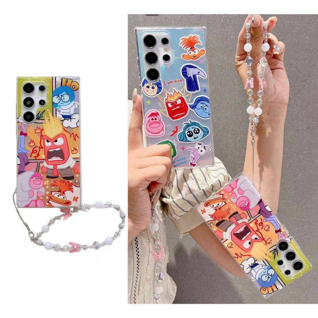 การ์ตูน Inside Out สติกแมน สร้อยข้อมือลูกปัดคริสตัล เคส Samsung Galaxy ...