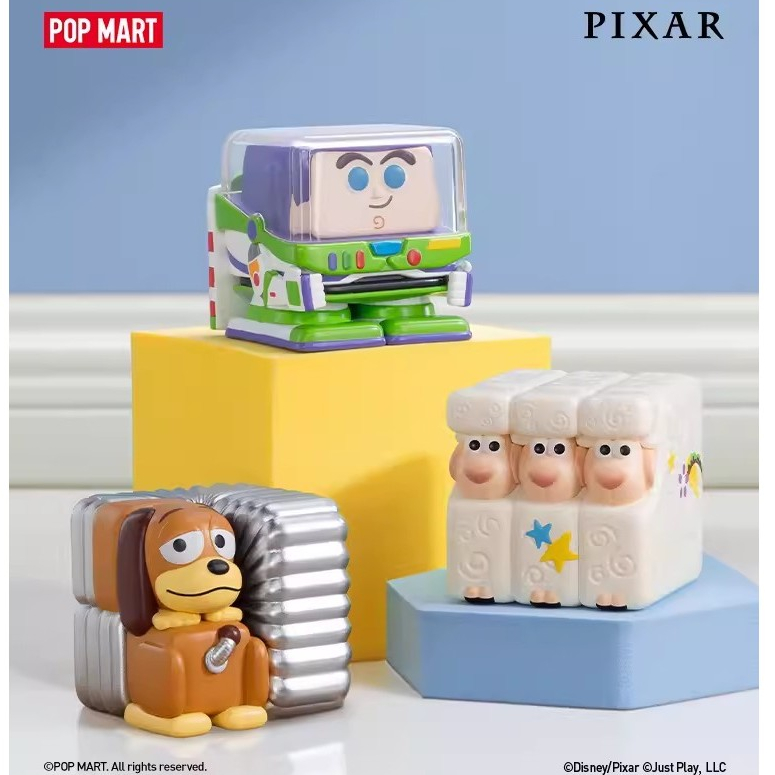 P POPMART Disney/Pixar POP CUBE-1 Series Figure-Made Mystery Box Gift ...