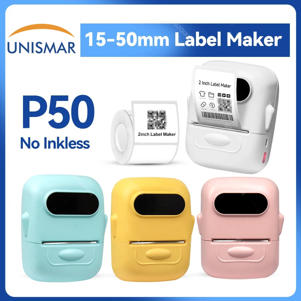 Marklife P50 Barcode Label Printer Labeling Maker Machine มินิแบบพกพา ...