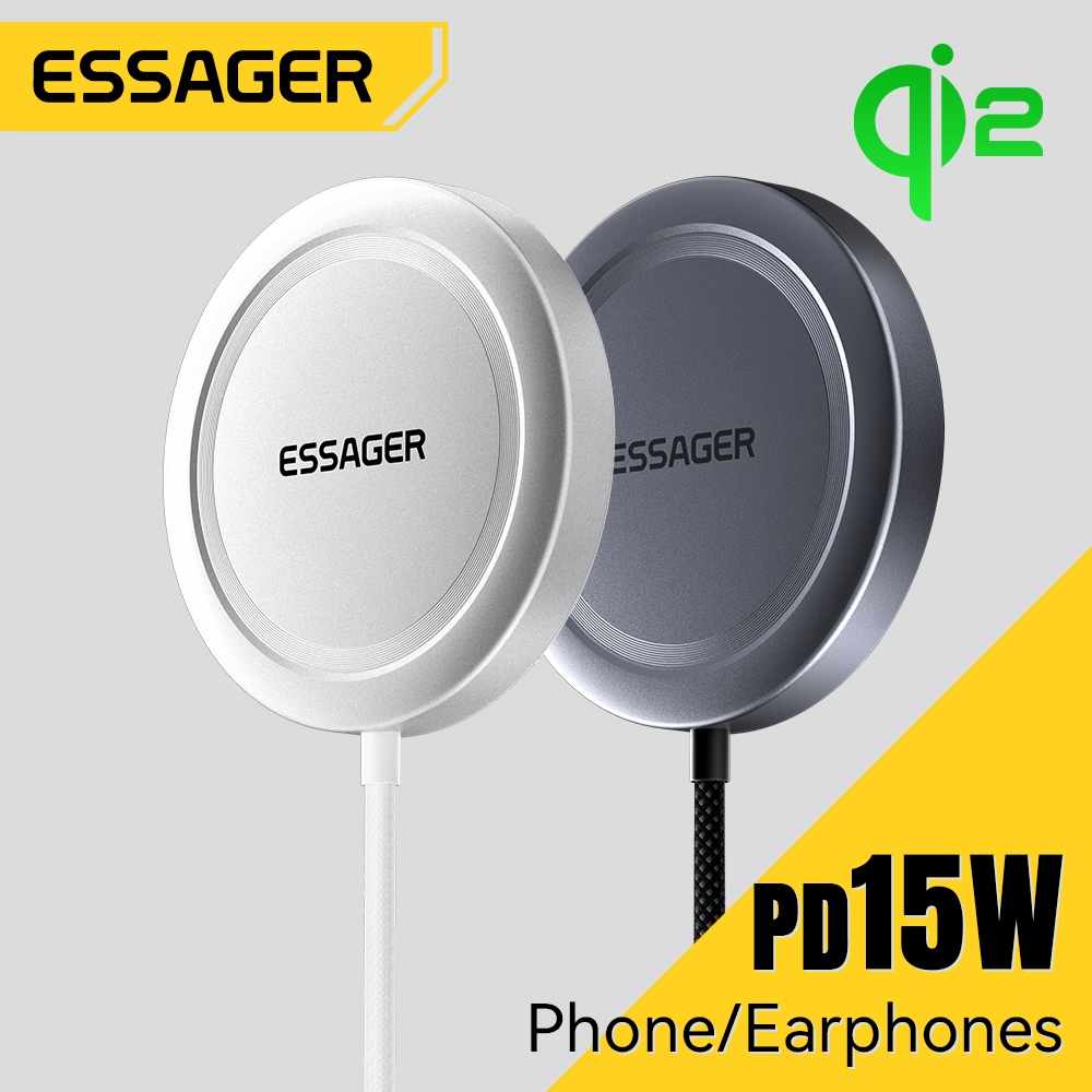 Essager 15W Qi2 อลูมิเนียมแม่เหล็กไร้สาย fast charging Charger ใช้งาน ...