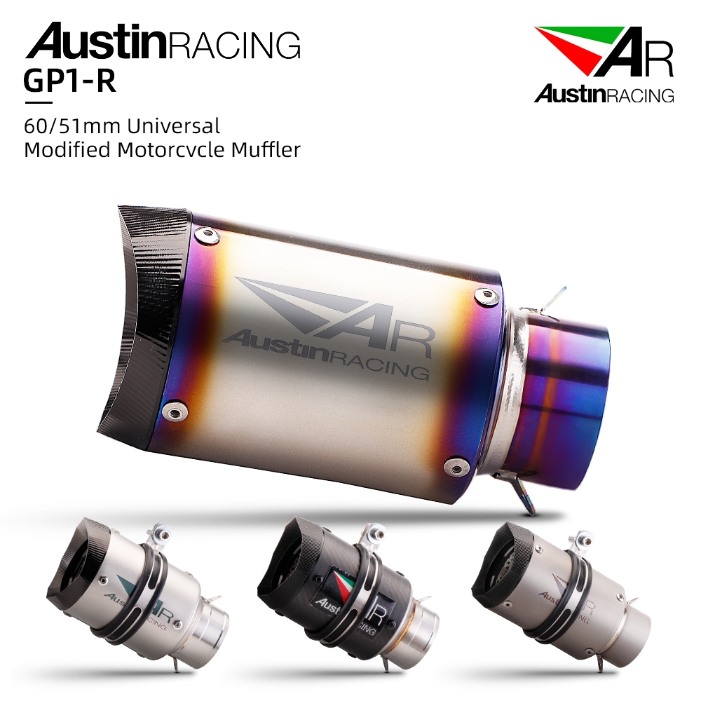 Ar Austin Racing GP1-R ระบบไอเสียรถจักรยานยนต์ทางเข้าอากาศสากล 60 มม. ...