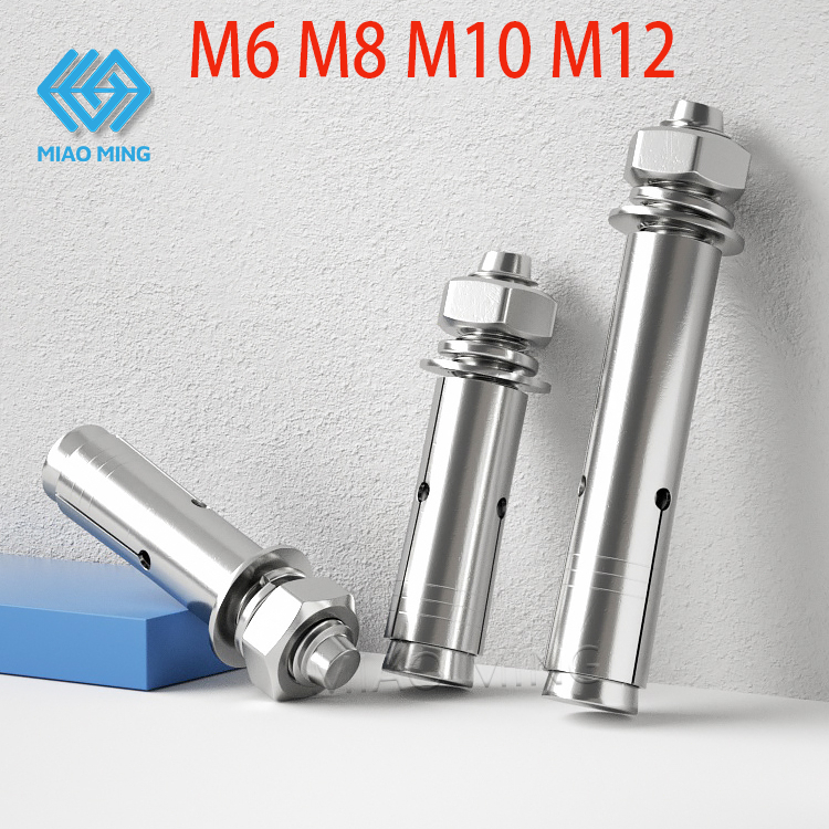 M6 M8 M10 M12 304 สแตนเลสสตีลสกรูขยาย Bolt Sleeve Anchor Wall Expansion ...