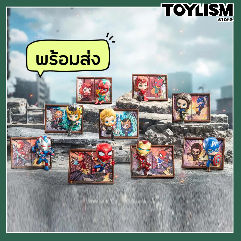 Pop Mart Marvel Photo Frame Series Figures Blind Box🌟Whole Set🌟แบบยก ...