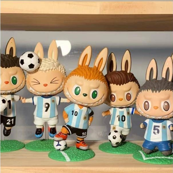 POPMART Labubu Messi Argentina National Team Box Football World Cup ของ ...