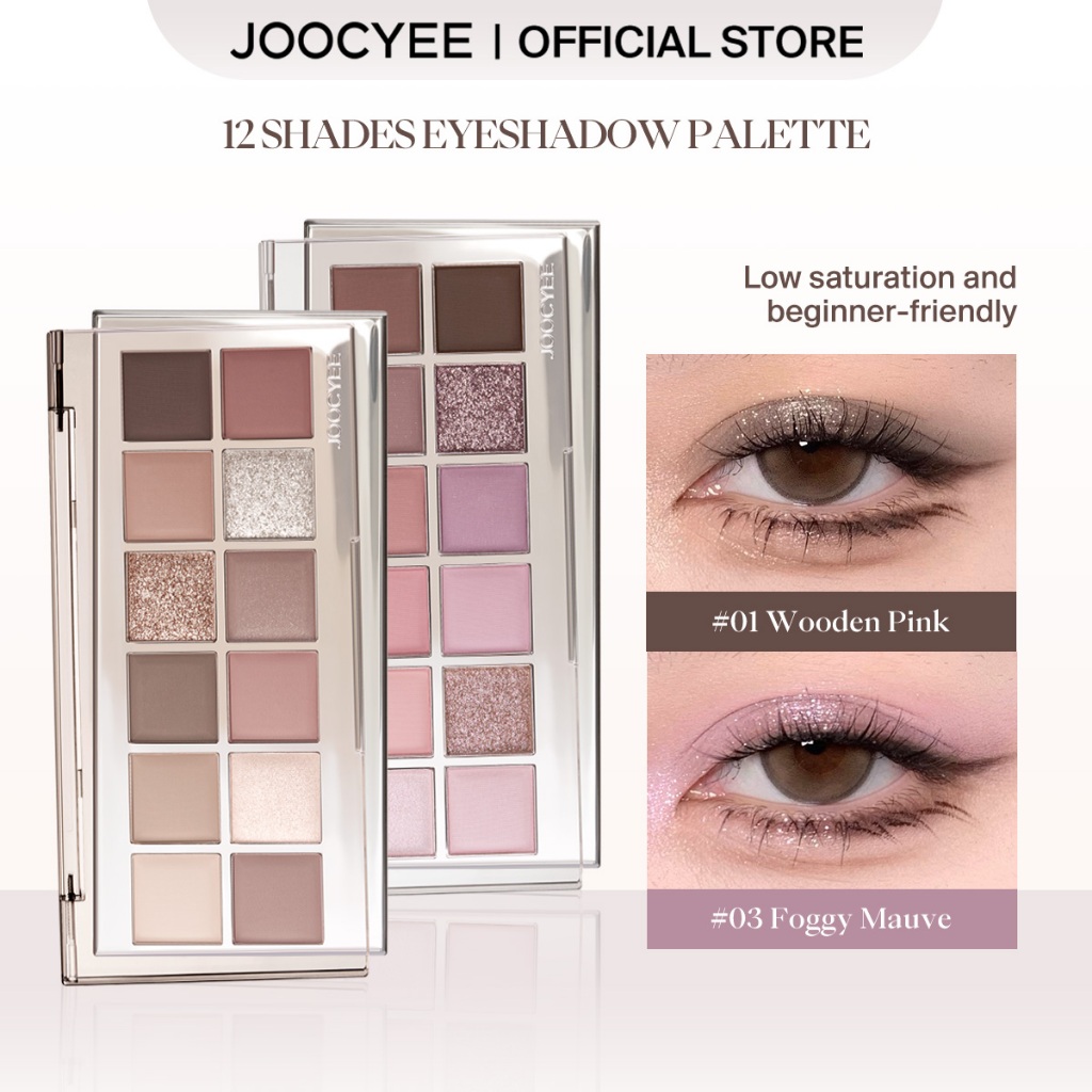 Joocyee 12 Shades Eyeshadow Palette Long-lasting Beautiful Eye Makeup ...