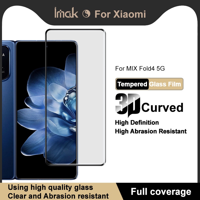 Imak Xiaomi Mi Mix Fold 4 5G ฟิล์มกระจก 3D โค้งกระจกเทมเปอร์ปกป้องหน้า ...
