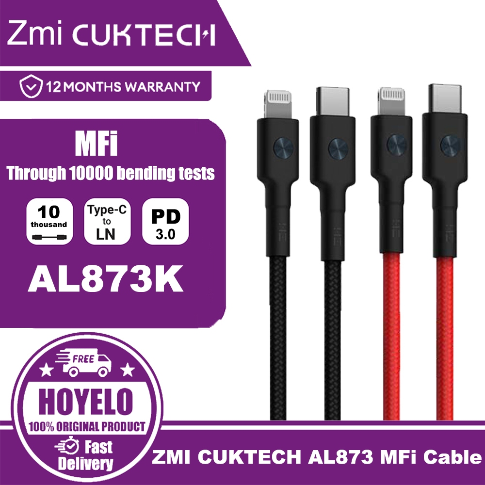 Zmi CUKTECH AL873 สายชาร์จเร็วคุณภาพสูงสําหรับโทรศัพท์มือถือ | Shopee Thailand
