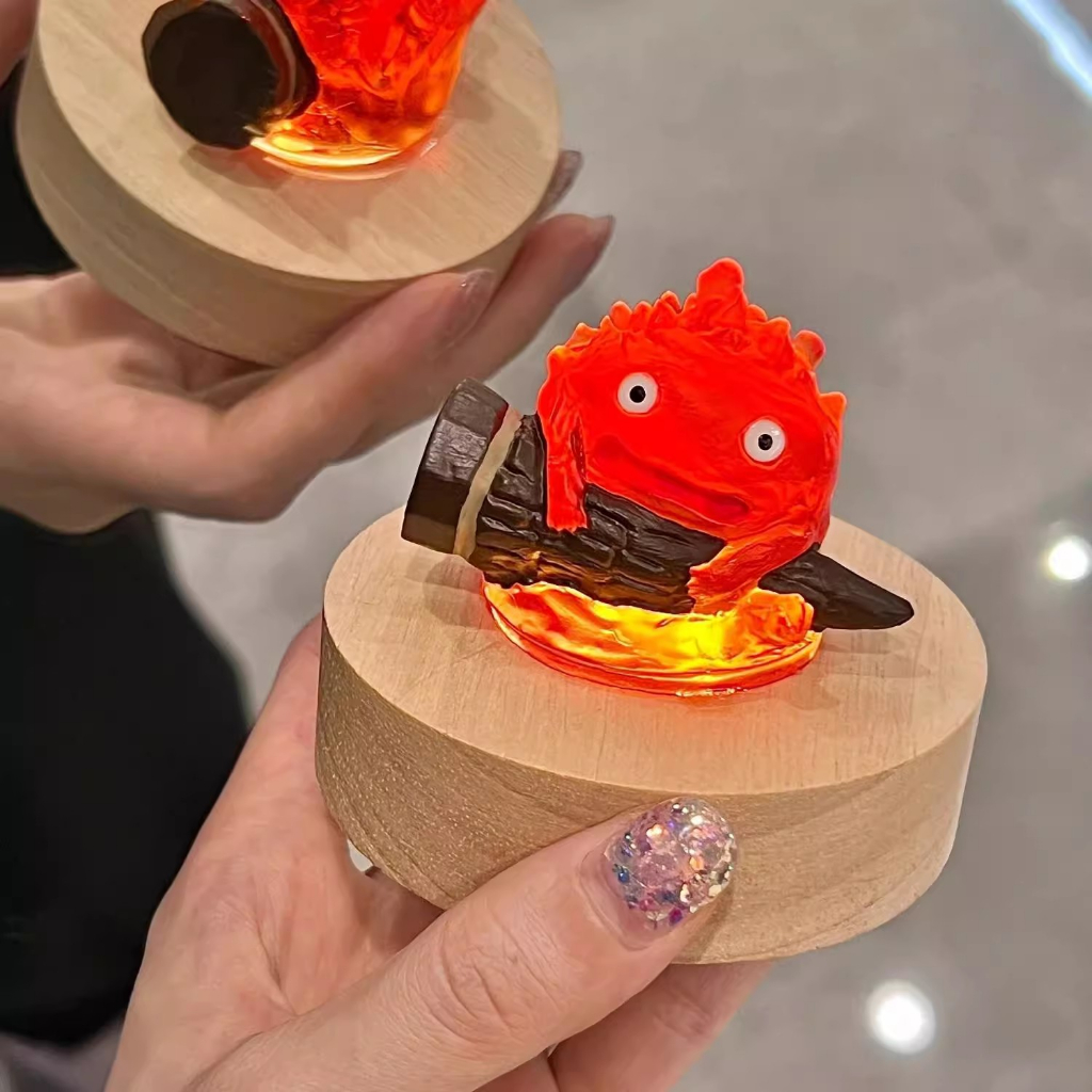ปราสาทเคลื่อนที่ของฮาวล Calcifer Night ความแปลกใหม่ Light ที่ดีสําหรับ ...