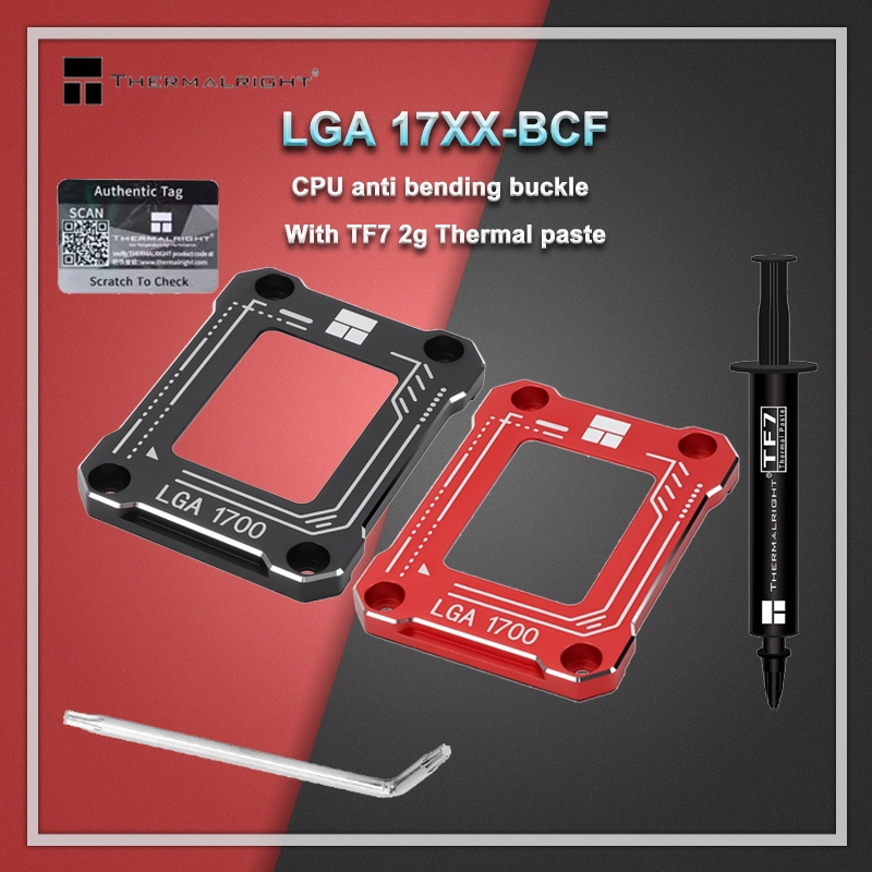 Thermalright LGA 17XX-BCF ตัวยึดแก้ไขโค้ง LGA1700 แพลตฟอร์ม CPU ติดตั้งวงเล็บคงที่พร้อม TF7 วาง ...