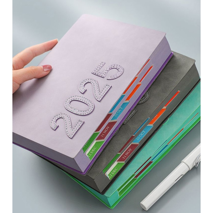 2025 2024 planner A5 Notebook diary สมุดโน้ตแพลนเนอร์ ขนาด A5 400 หน้า ...