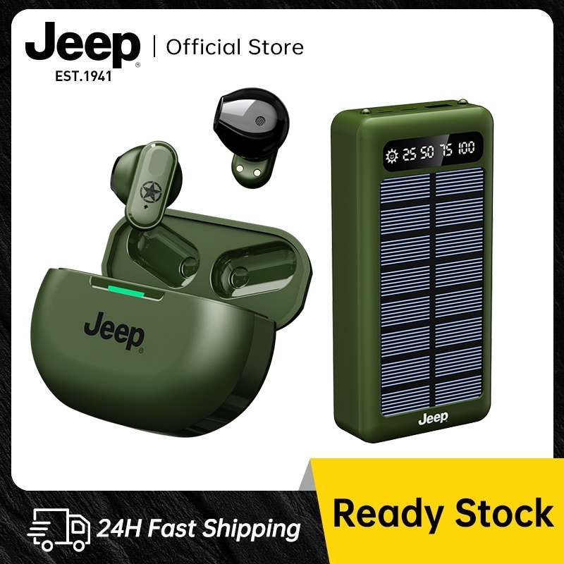 Jeep หูฟังบลูทูธไร้สาย เสียงดี HD Calls โทรคุยชัด พร้อมไมโครโฟน + Solar ... Jeep หูฟังบลูทูธไร้สาย เสียงดี HD Calls โทรคุยชัด พร้อมไมโครโฟน + Solar ...