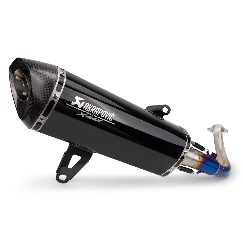 【คุณภาพสูง】ท่อไอเสีย Xmax300 xmax รุ่น pr2 Akrapovic 18 นิ้ว สแตนเลส ...